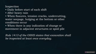 Excavation-Safety-1. Construction safety and health | PPTX