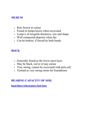 Excavation and foundation work procedure - test, safety, dewatering | PDF
