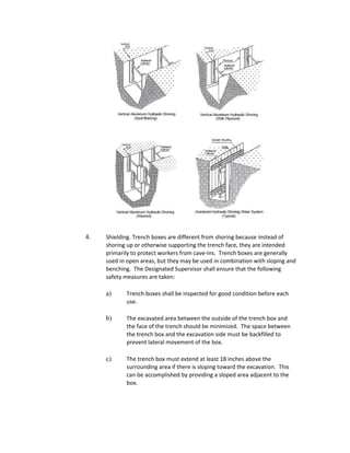 EXCAVATION AND TRENCHING PLAN.docx excvation | PDF