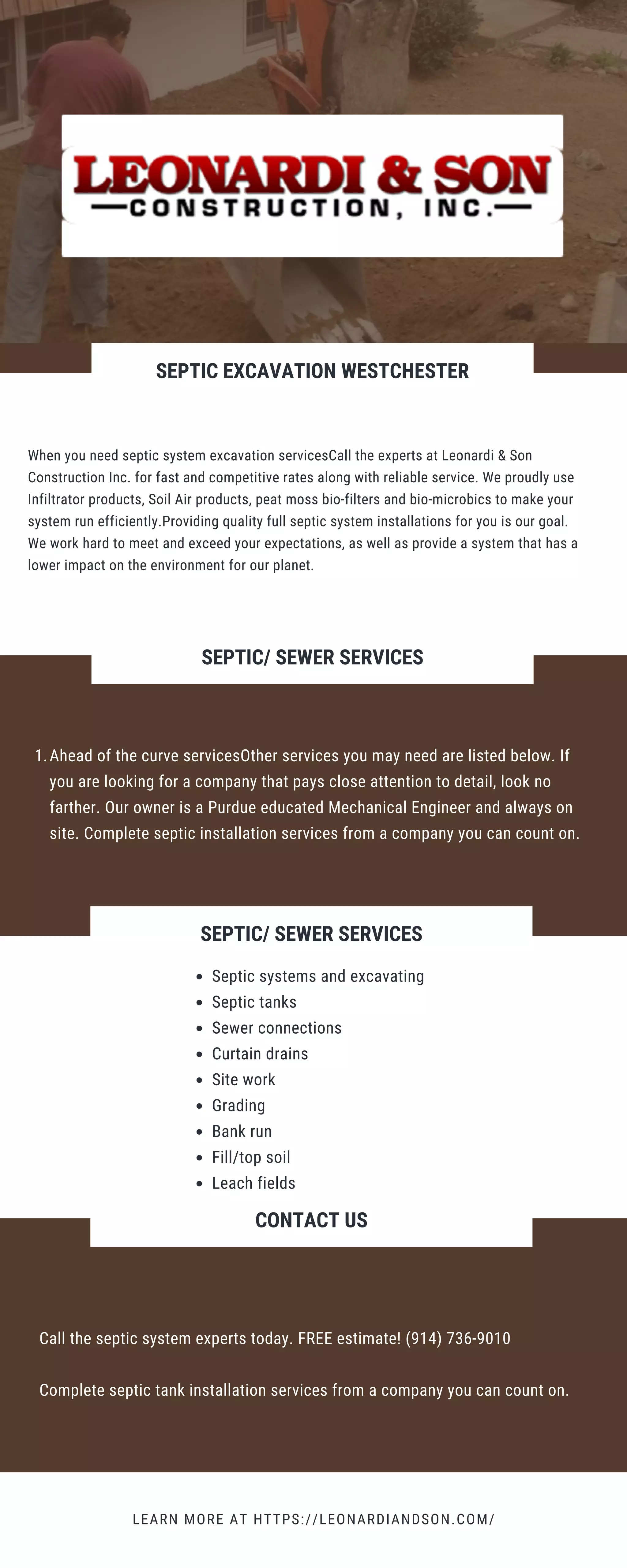 Excavation Contractor Westchester | PDF | Home & Garden