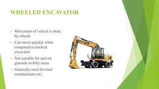 Excavation equipments for earthwork digging | PPTX
