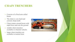 Excavation equipments for earthwork digging | PPTX