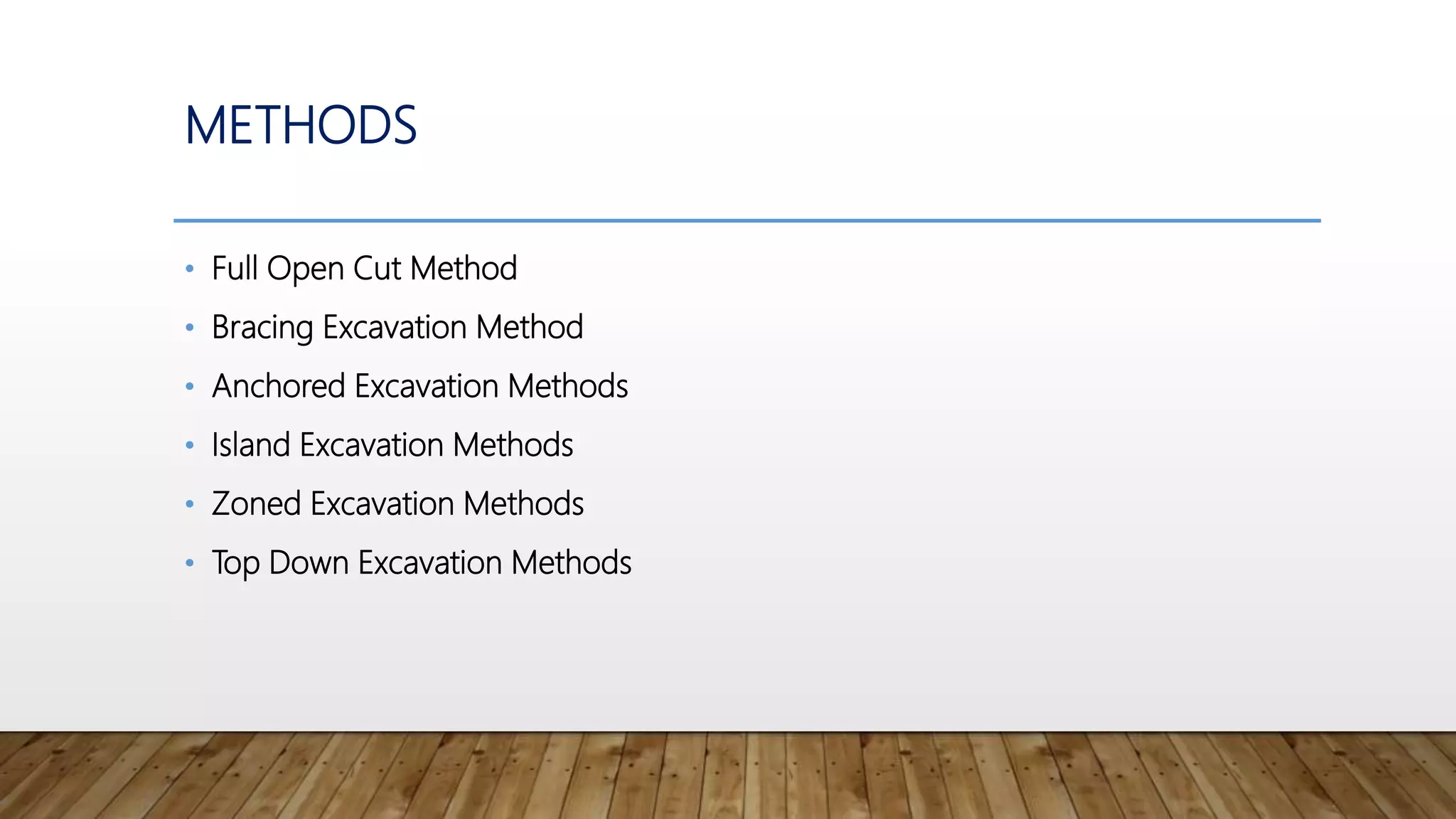 EXCAVATION FOR FOUNDATION - Methods & Temporary Earth Retaining ...