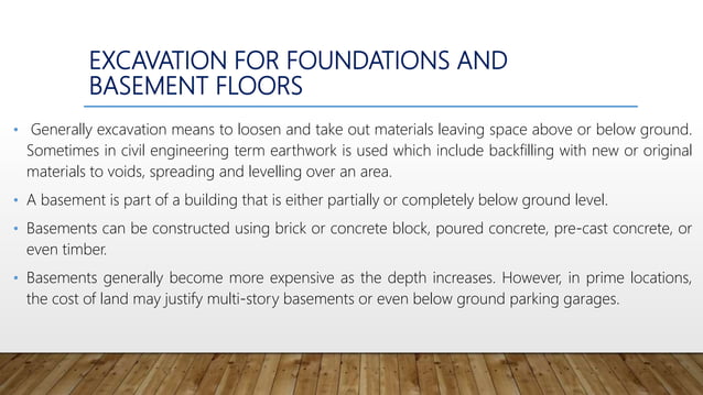 EXCAVATION FOR FOUNDATION - Methods & Temporary Earth Retaining ...