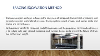 EXCAVATION FOR FOUNDATION - Methods & Temporary Earth Retaining ...