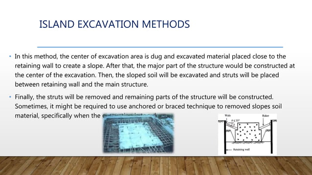 EXCAVATION FOR FOUNDATION - Methods & Temporary Earth Retaining ...