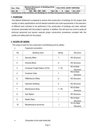 Excavation method rectified 13-11-2010 | DOC