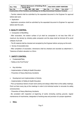 Excavation method rectified 13-11-2010 | DOC