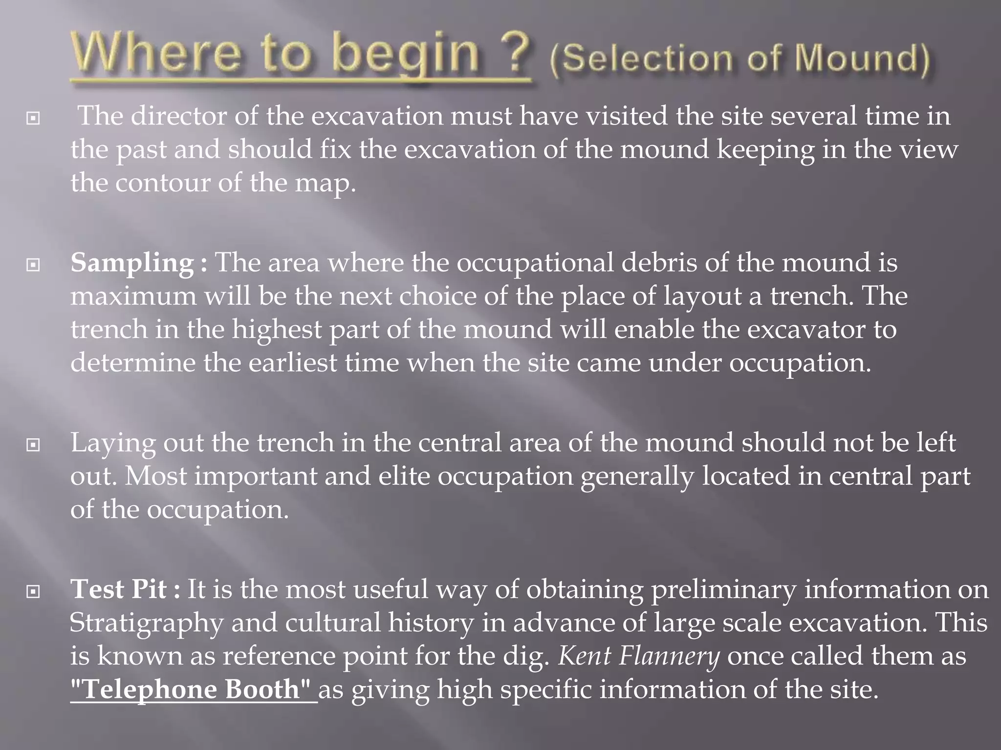 EXCAVATION METHODS AND ITS IMPORTANCE | PPTX
