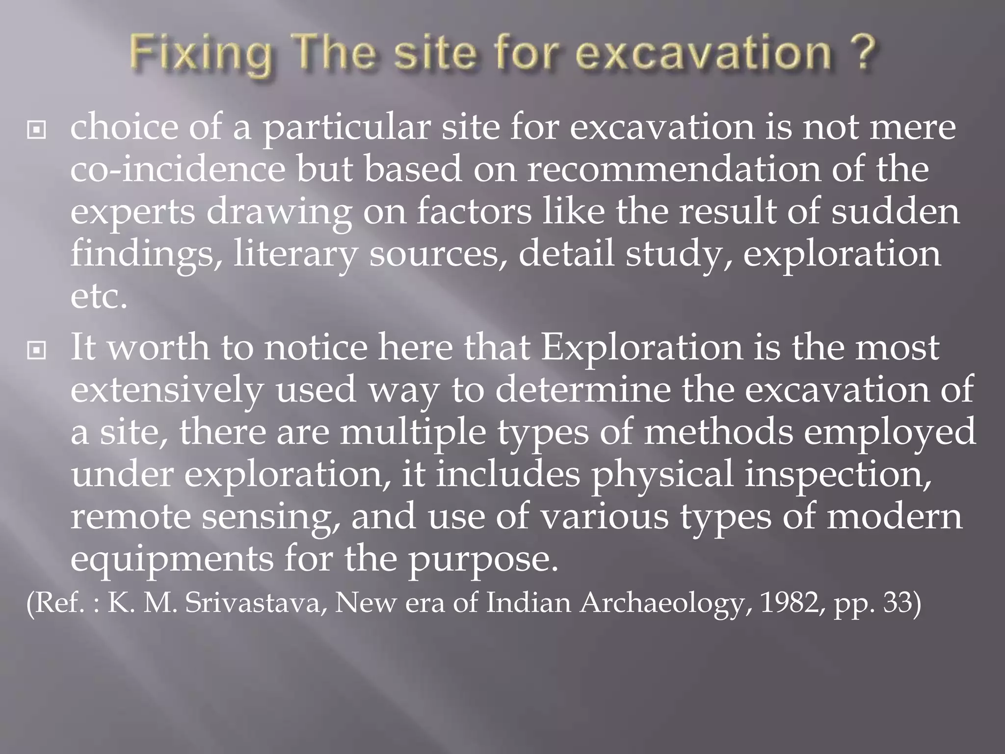 EXCAVATION METHODS AND ITS IMPORTANCE | PPTX