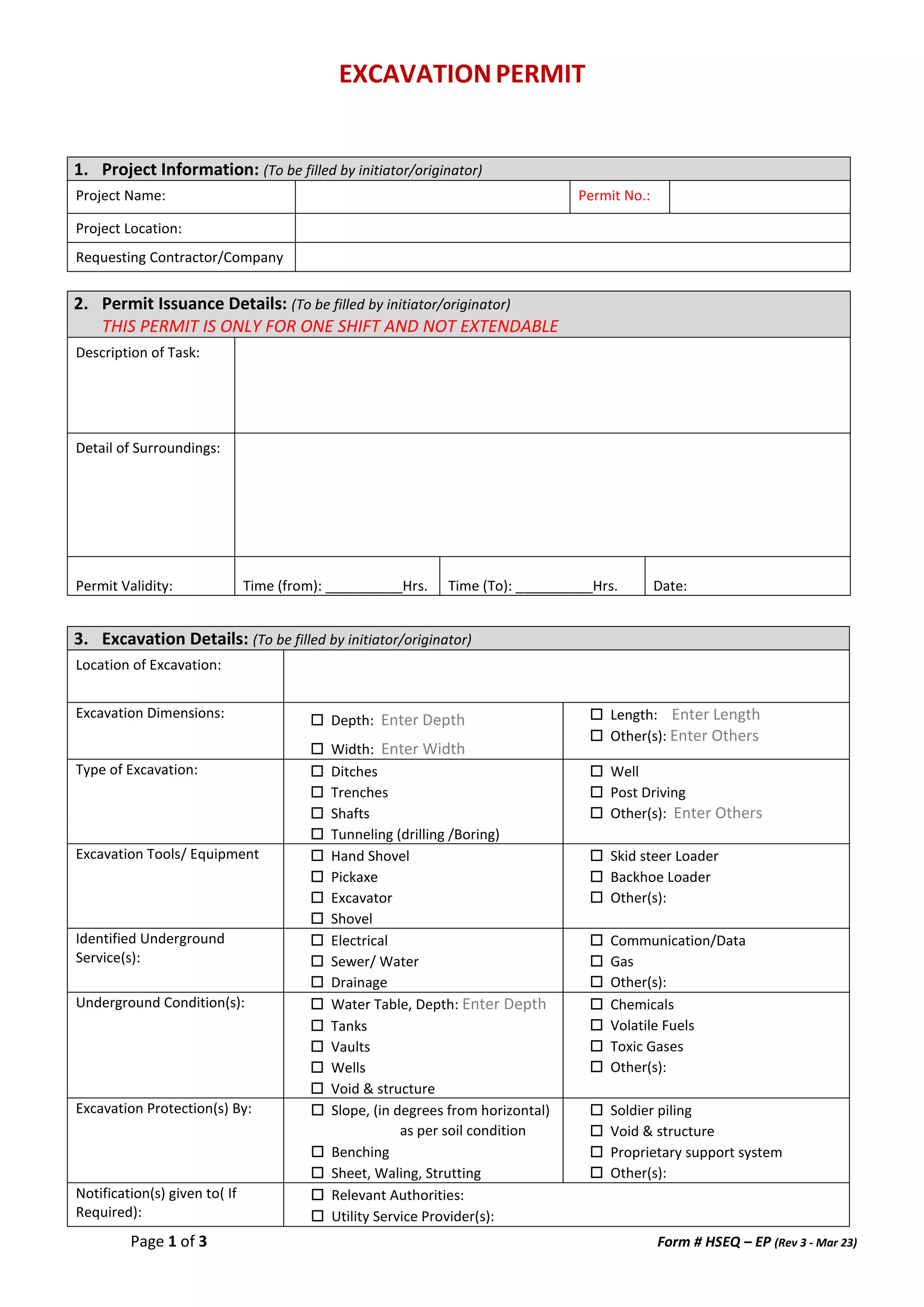 EXCAVATION PERMIT Form # HSEQ - EP Rev 3.docx