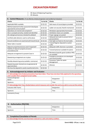 EXCAVATION PERMIT Form # HSEQ - EP Rev 3.docx