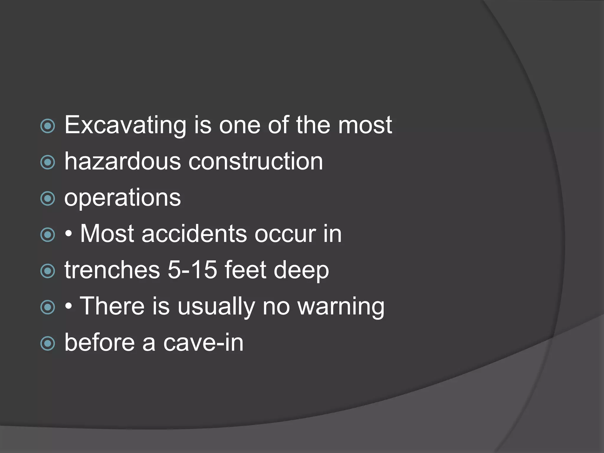 Excavation safety | PPTX | Geology | Science