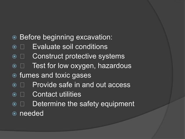 Excavation safety | PPTX