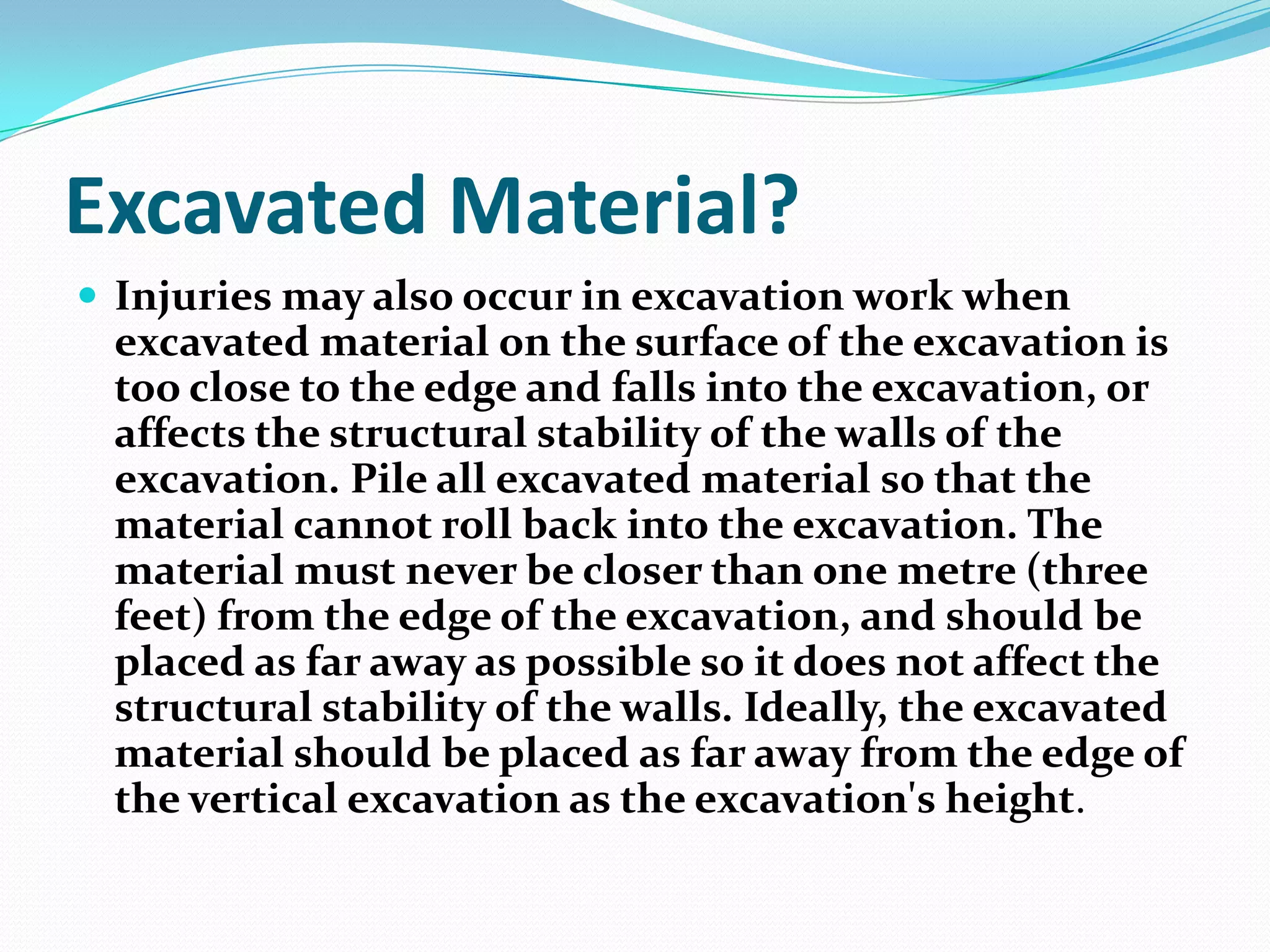 Excavation safety | PPTX