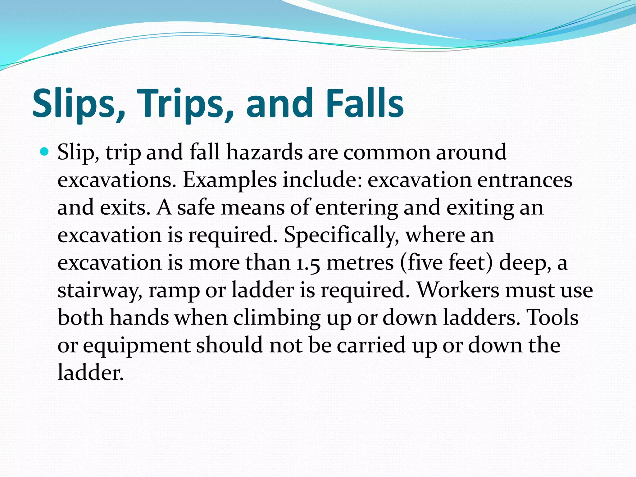 Excavation safety | PPTX