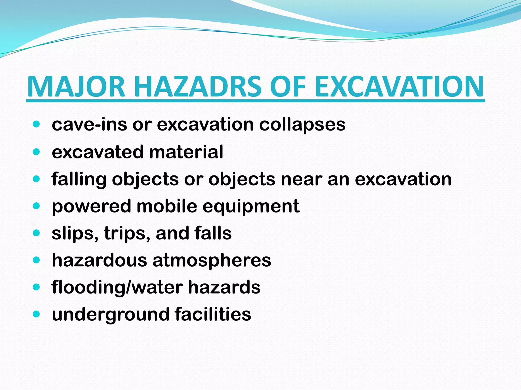 Excavation safety | PPTX