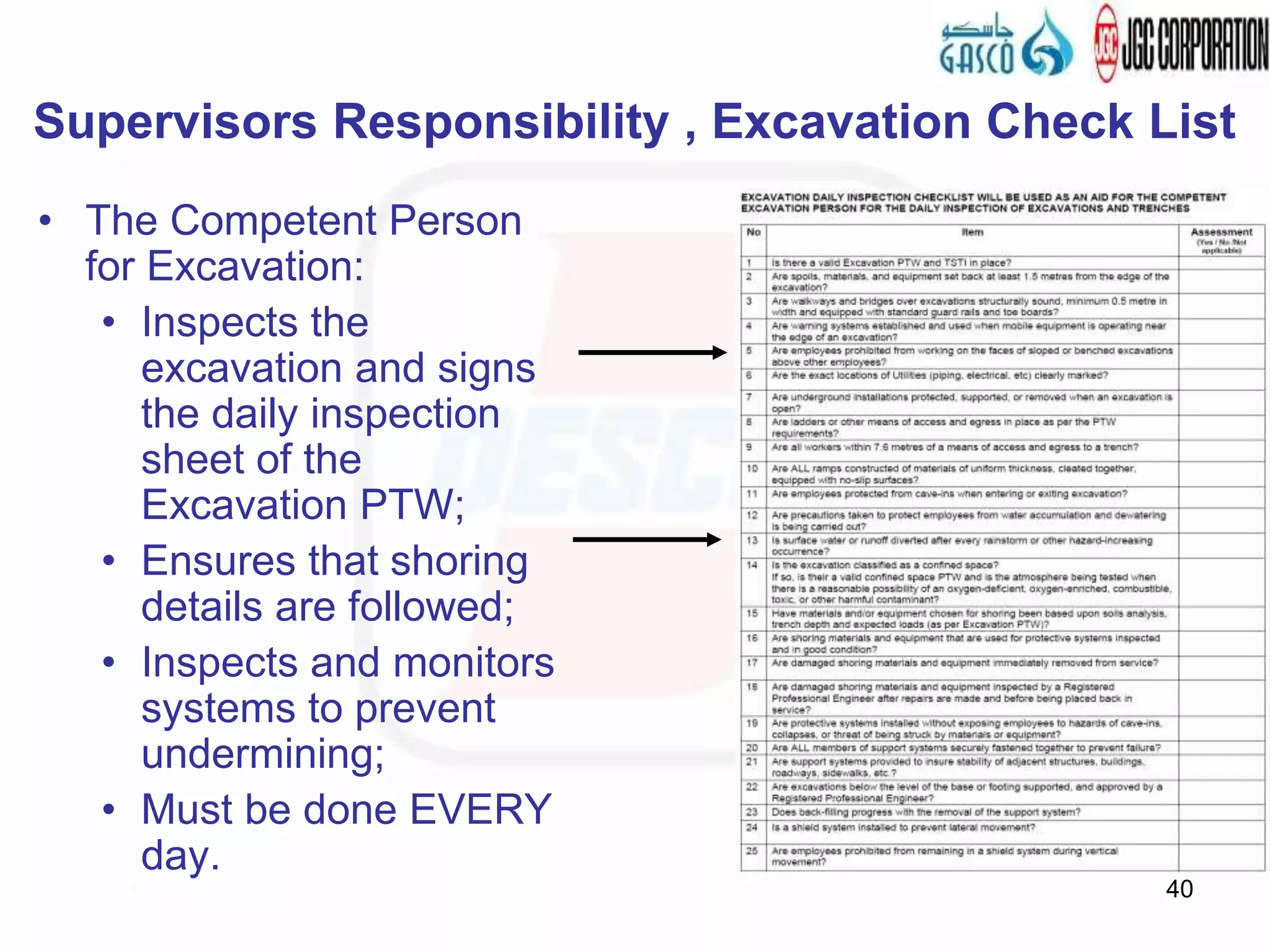 Excavation & trenching | PPTX