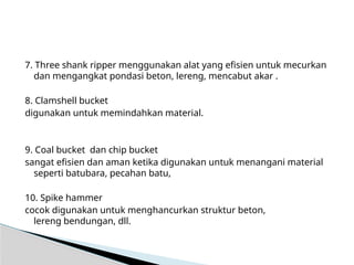 Excavator pembelajaran bagian komponen.pptx