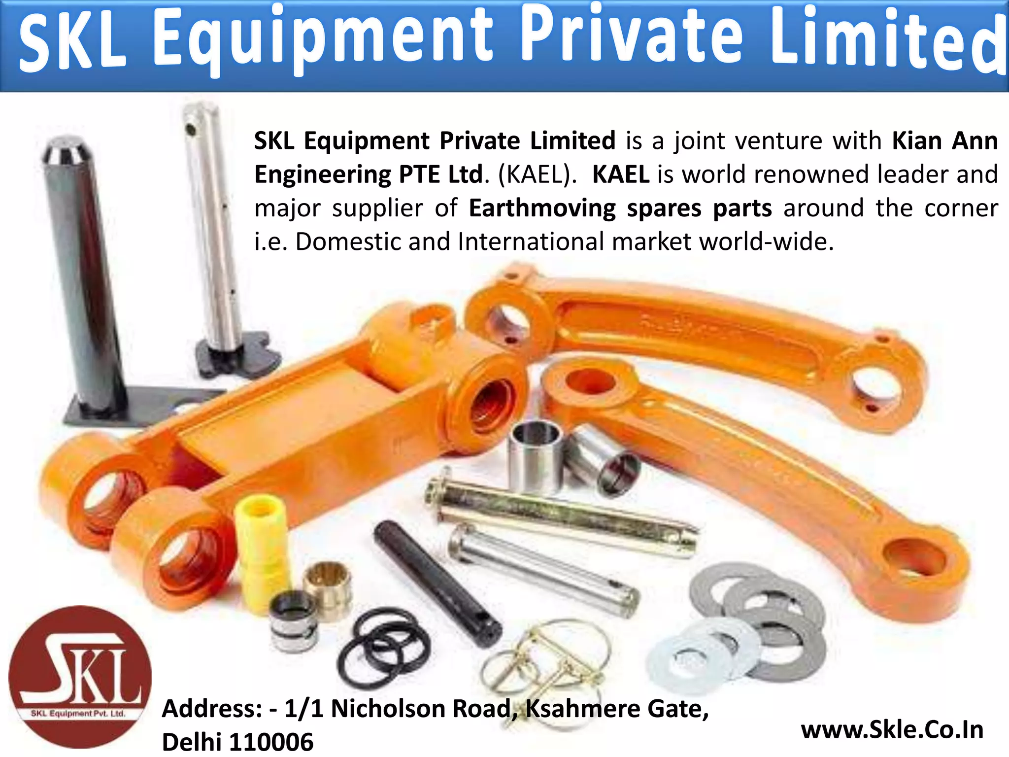 Excavators and dozzers spare parts in india - SKLE | PPTX