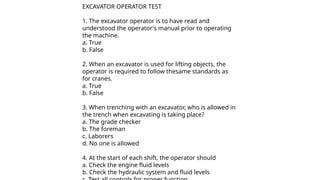 Excavator Safety Testtttttttttttttt.pptx