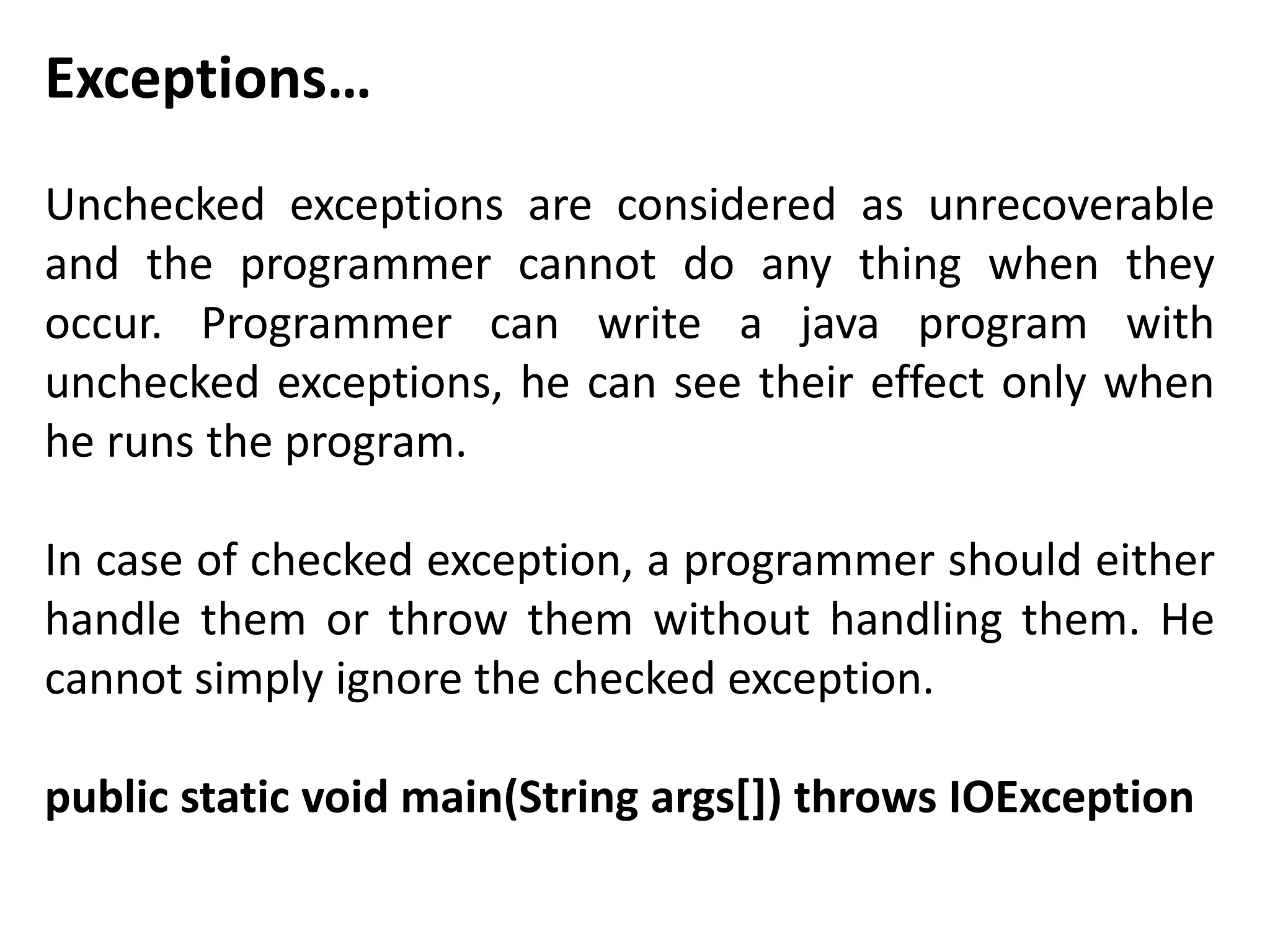 Excception handling | PPT