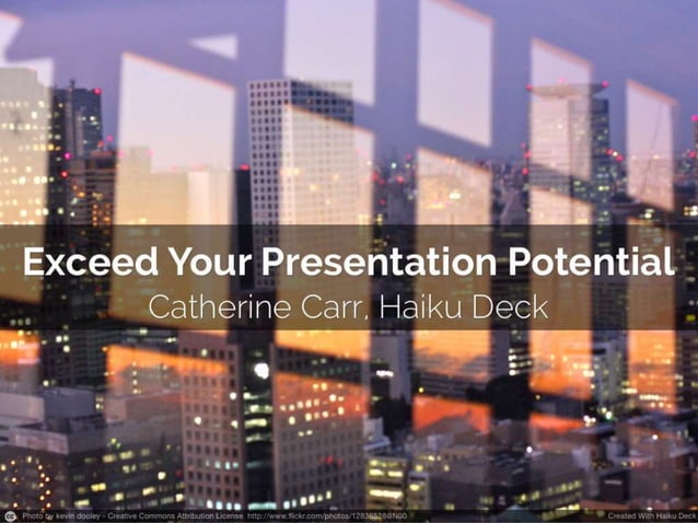 Exceed your presentation potential | PPT