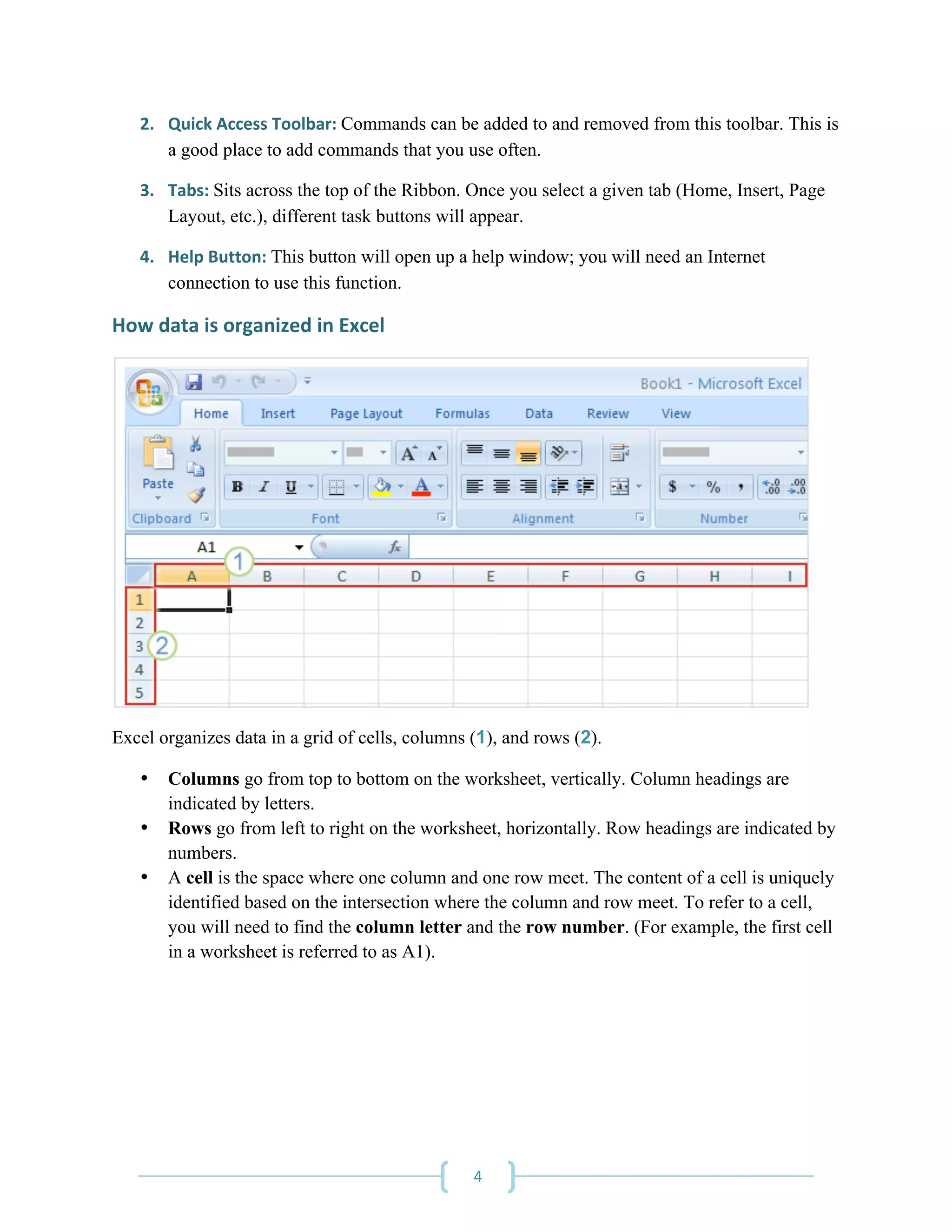Intro to Microsoft Excel 2007 | PDF