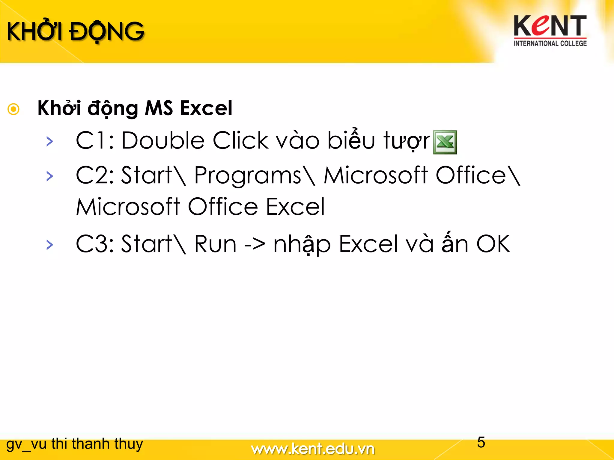 Microsoft Excel | PPT
