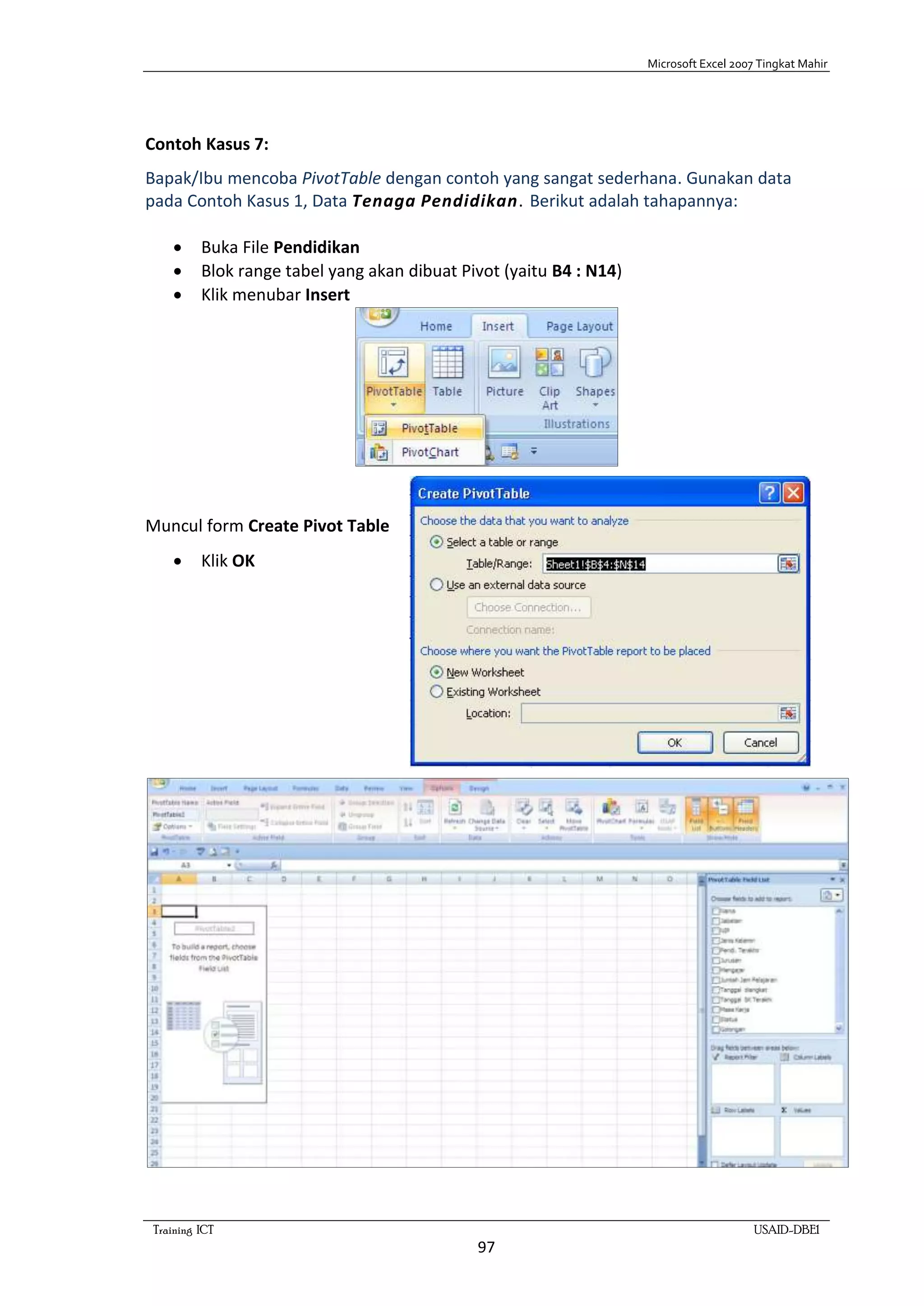 Belajar Excel Tingkat Mahir | PDF