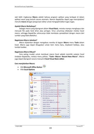 Belajar Excel Tingkat Mahir | PDF