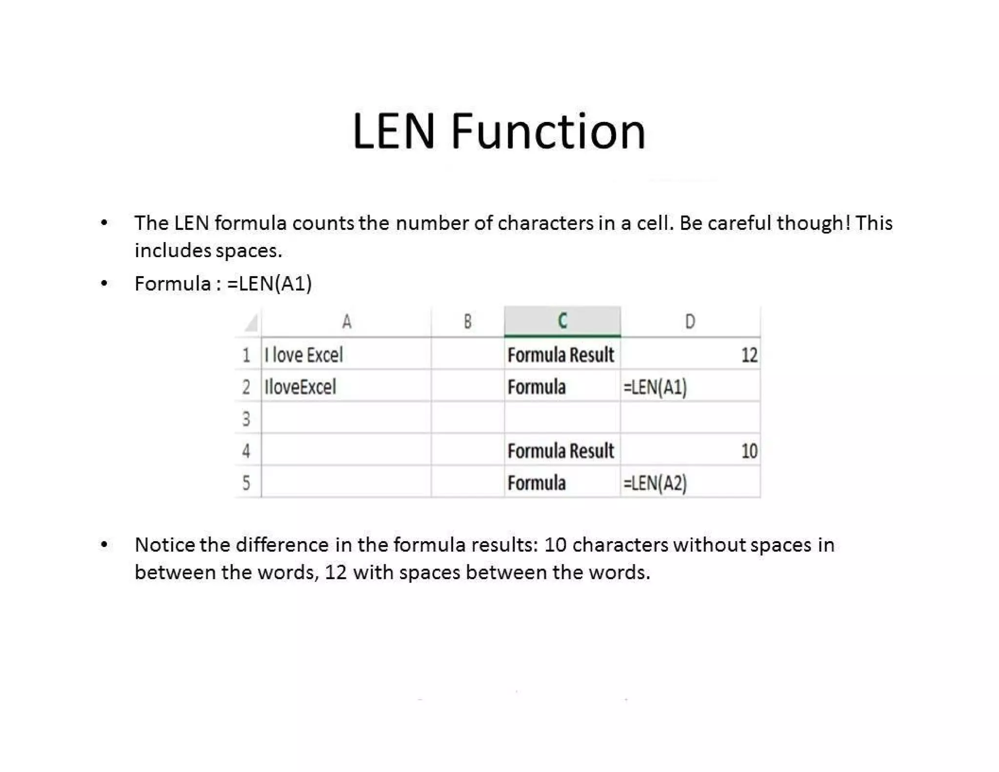 MSExcel useful formulas tutorial | PDF