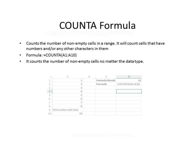 MSExcel useful formulas tutorial | PDF