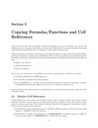 Excel.fns frmls | PDF