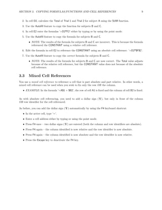 Excel.fns frmls | PDF