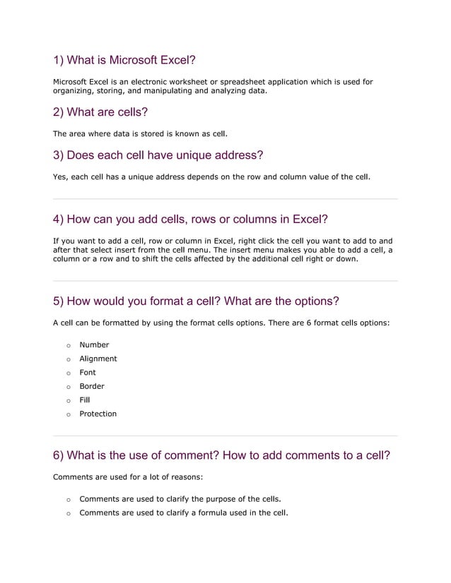 Excel Basic Knowledge Pdf 5422