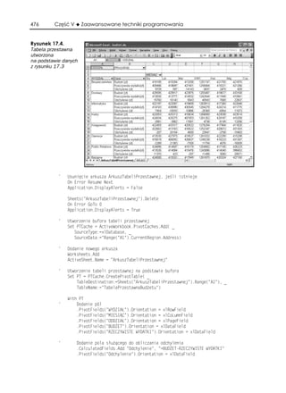 Excel 2003 PL. Programowanie w VBA. Vademecum profesjonalisty | PDF