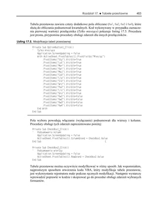 Excel 2003 PL. Programowanie w VBA. Vademecum profesjonalisty | PDF