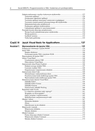 Excel 2003 PL. Programowanie w VBA. Vademecum profesjonalisty | PDF