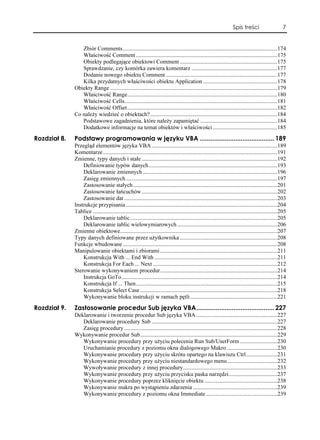 Excel 2003 PL. Programowanie w VBA. Vademecum profesjonalisty | PDF
