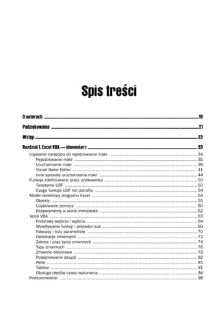 Excel 2007 PL. Programowanie w VBA | PDF | Programming Languages | Computing