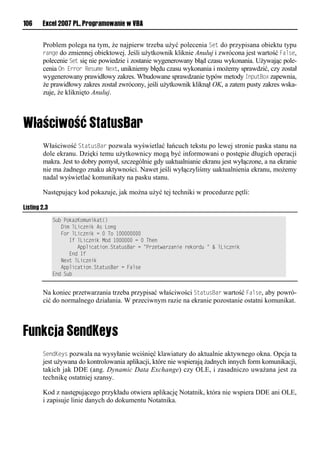 Excel 2007 PL. Programowanie w VBA | PDF | Programming Languages | Computing