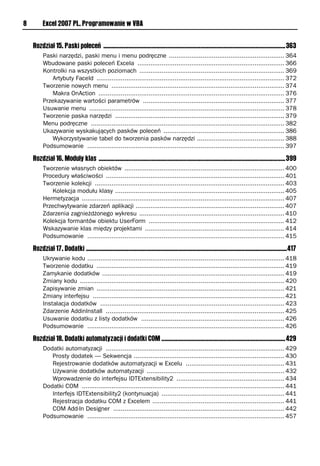 Excel 2007 PL. Programowanie w VBA | PDF | Programming Languages | Computing