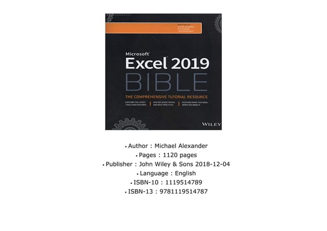 Excel 2019 Bible | PDF