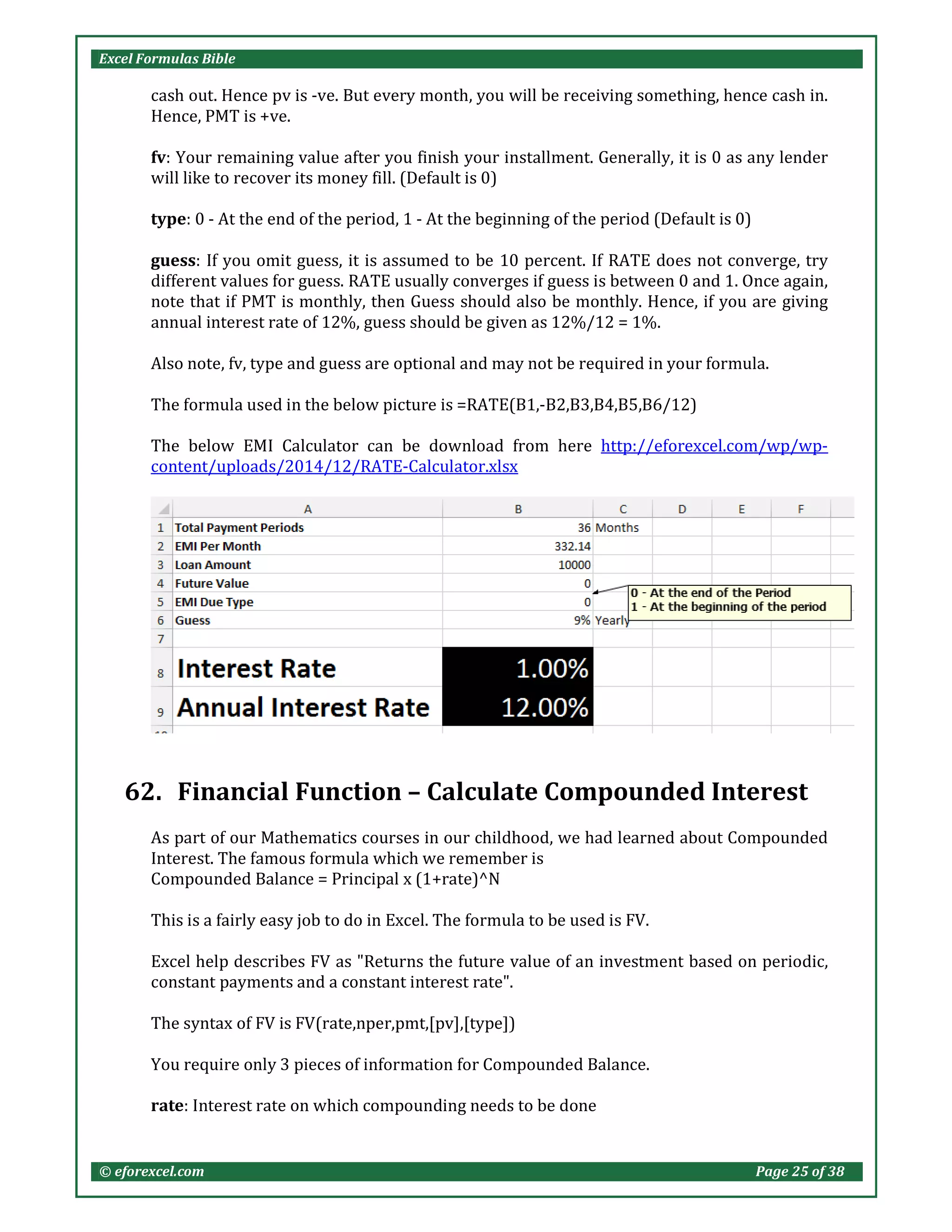 Excel - Formula Bible | PDF