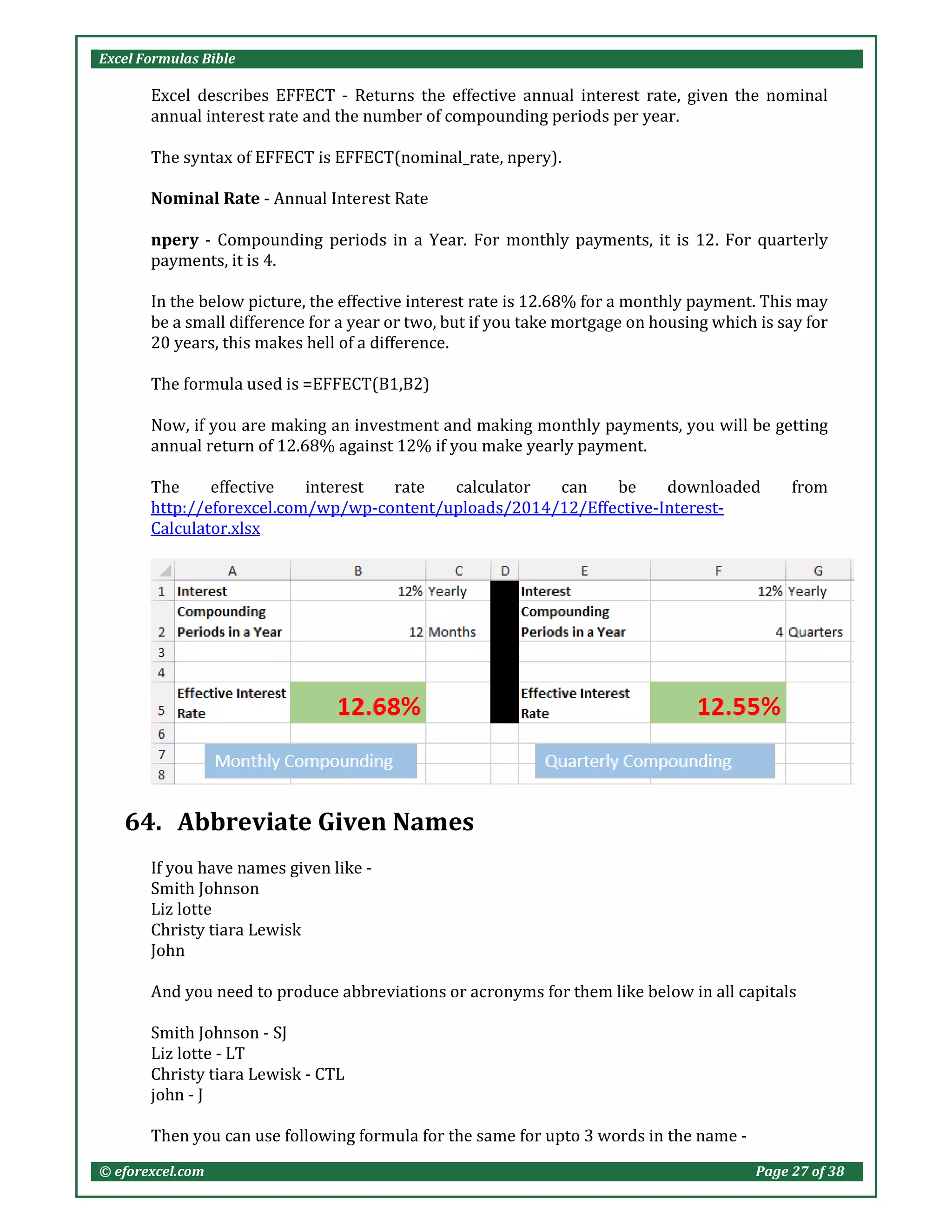 Excel - Formula Bible | PDF