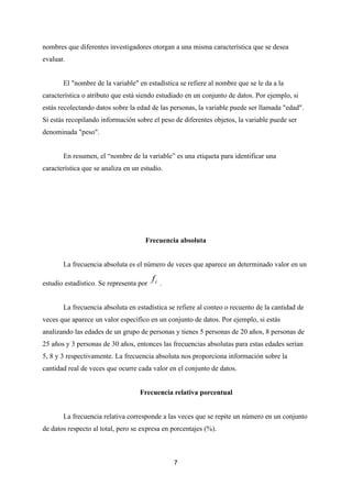 Excel trabajo de estadística año lectivo 2024 | PDF
