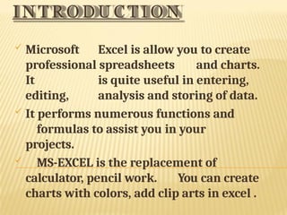 Microsoft excel power point presentation.pptx