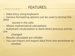 Basic guidelines on MS-EXCEL how to use and caluclations | PPT