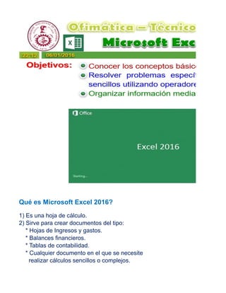Excel basico-2016-sistemas-uni | PDF